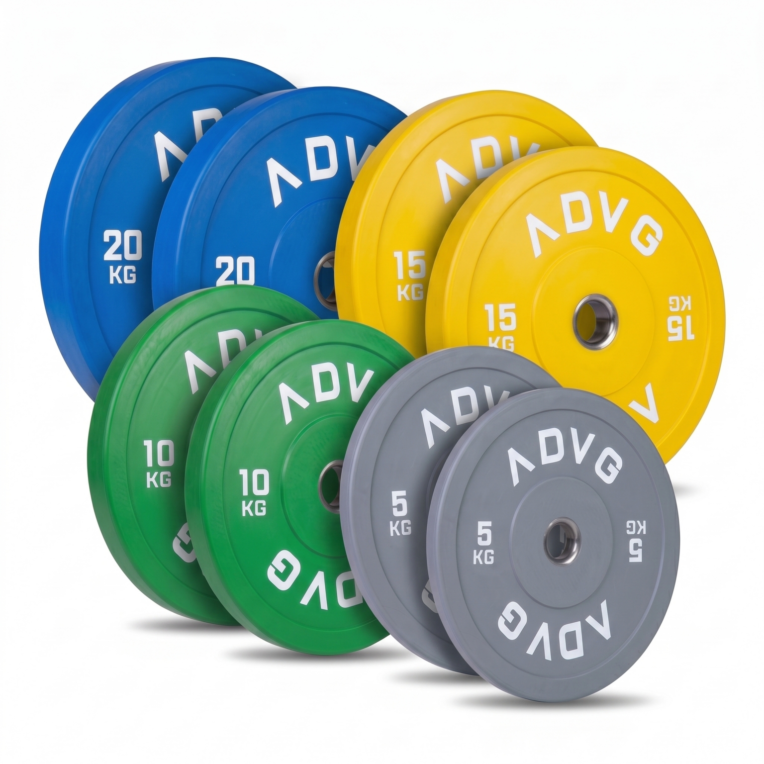 ADVG Coloured Rubber Bumper Plates 100kg Bundle | ADVG